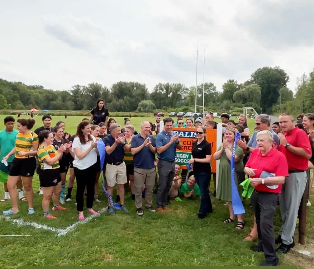 Balise Auto Cuts Ribbon on New Athletic Field in Springfield | Balise ...