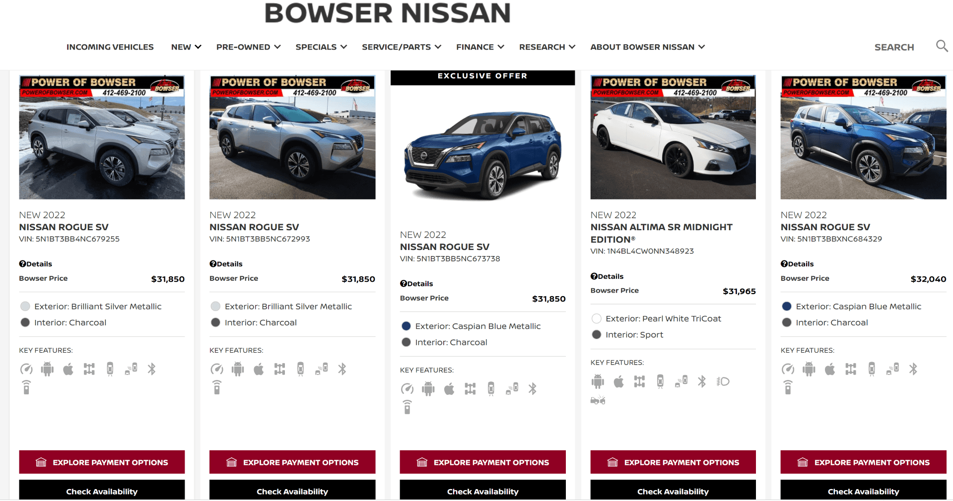 Online Shopper | Bowser Nissan