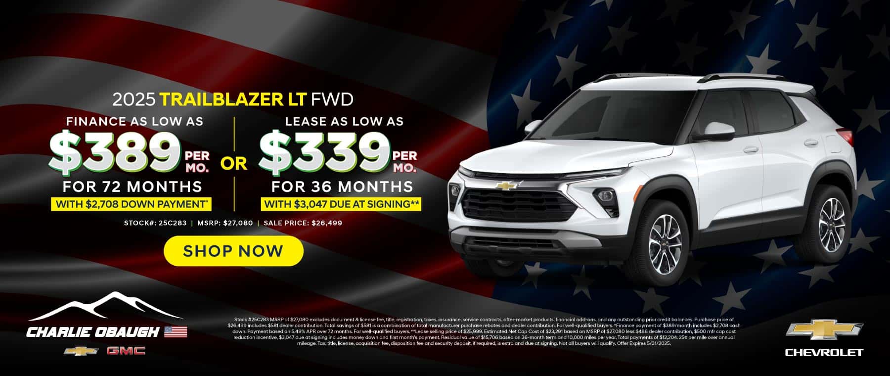 Welcome to Charlie Obaugh Auto Group | New & Used Car Dealer in Staunton