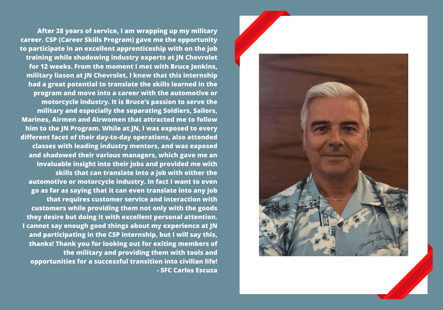 Military Internship - Career Skills Program | JN Automotive Group