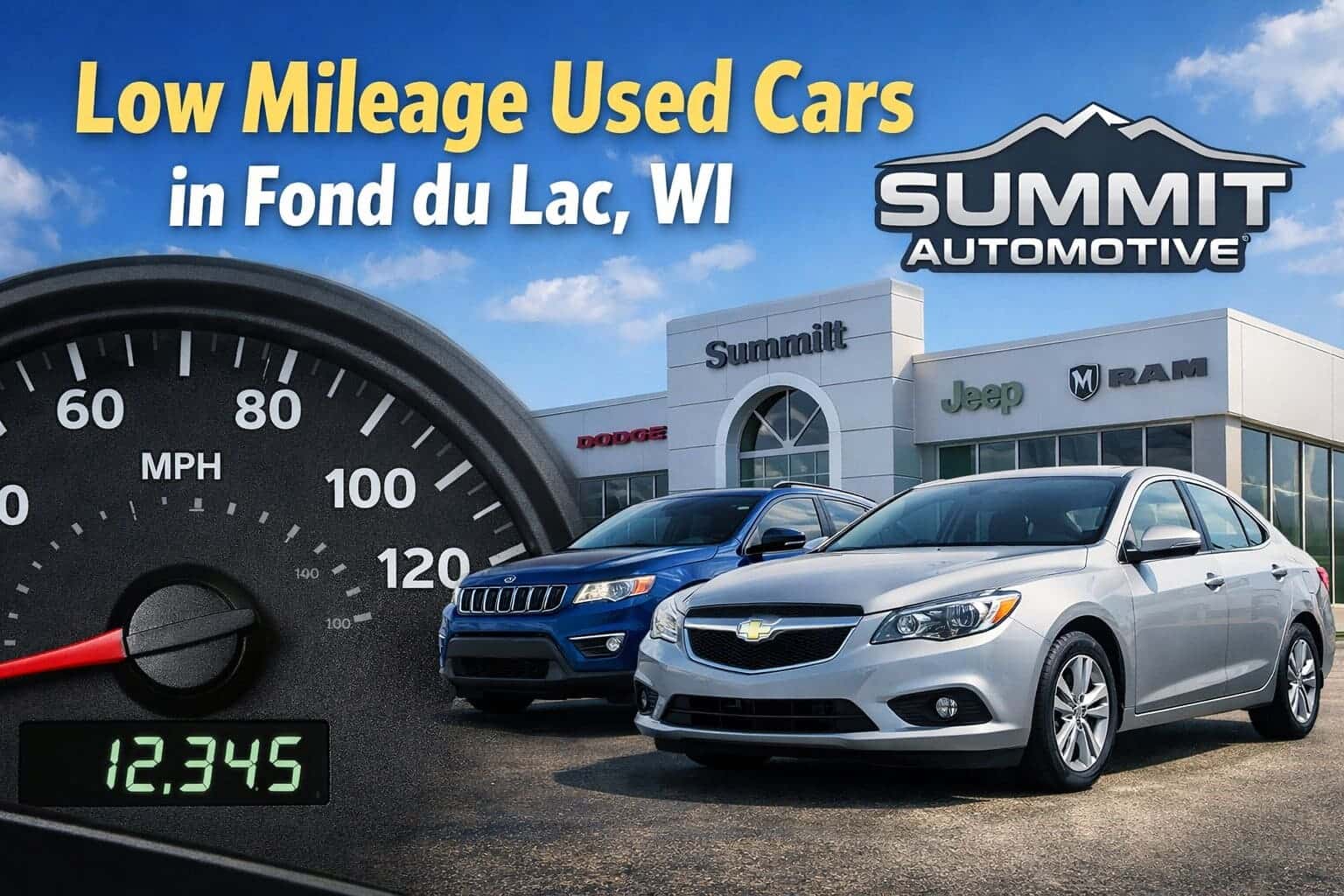 Low Mileage Used Cars in Fond du Lac, WI — Less Repairs, More Savings